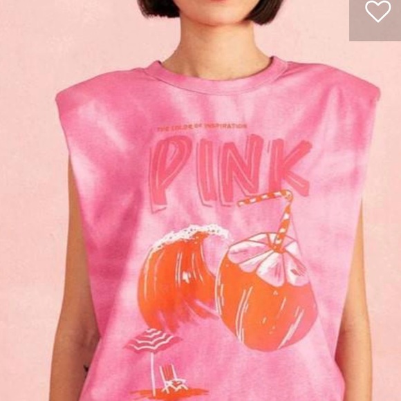 FARM Rio | Tops | Nwt Farm Rio Pink Coconut Tshirt In Xs | Poshmark